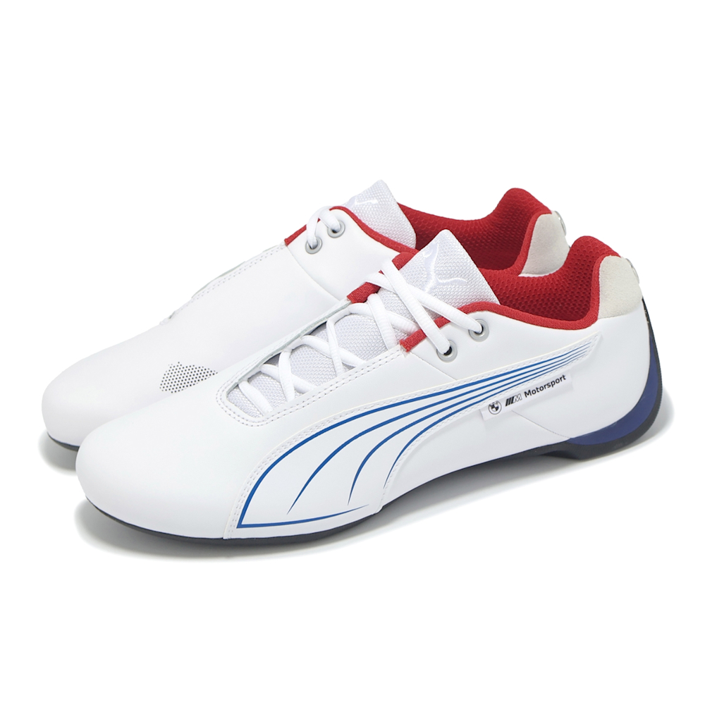 Puma 賽車鞋 BMW MMS Future Cat 男鞋 白 藍 紅 皮革 休閒鞋 30845802 | 休閒鞋 | Yahoo奇摩購物中心