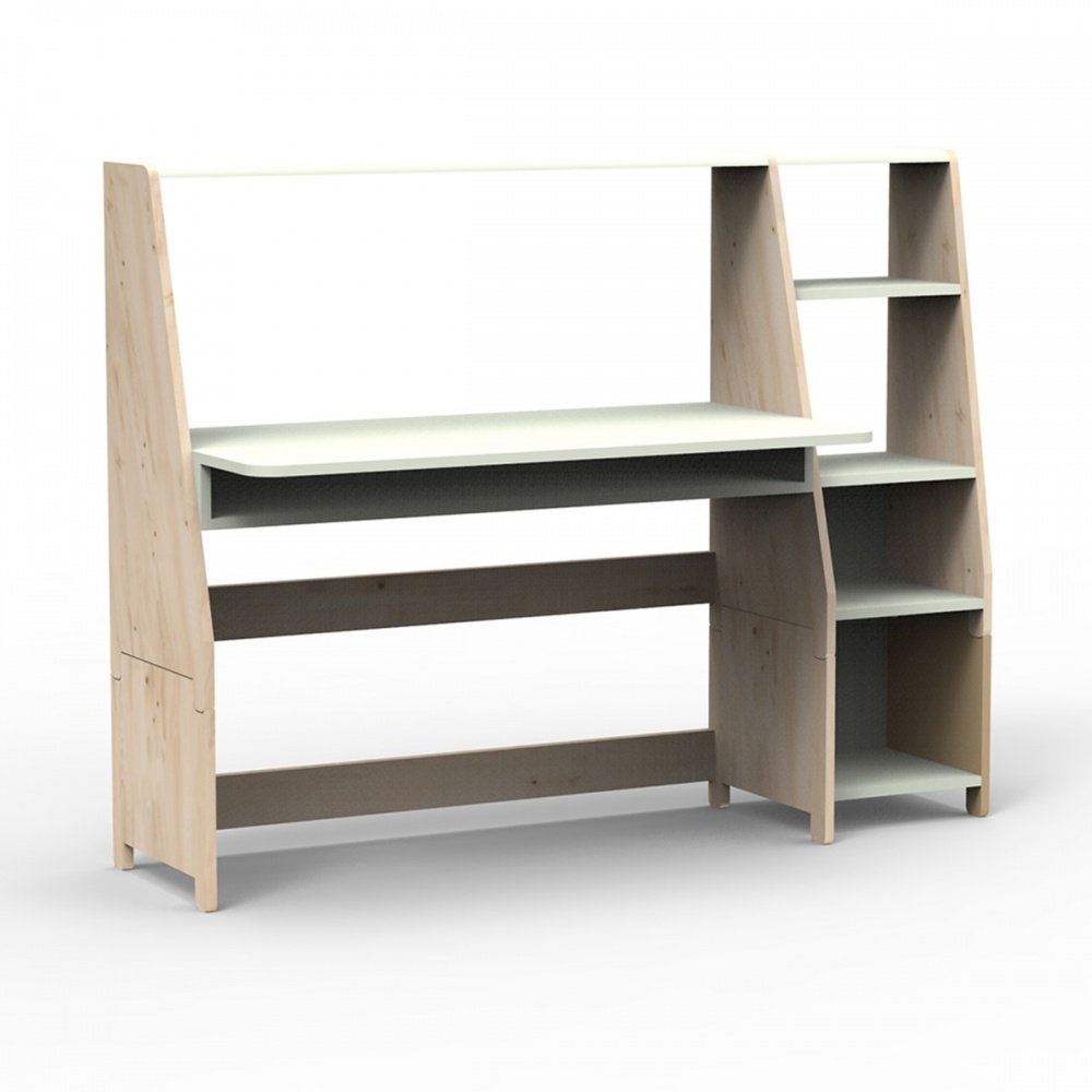 比利時 Mathy by Bols 蒙特利梭兒童 90cm 增高書桌書架組-灰色 (H014293980) | 桌寬91~120cm ...