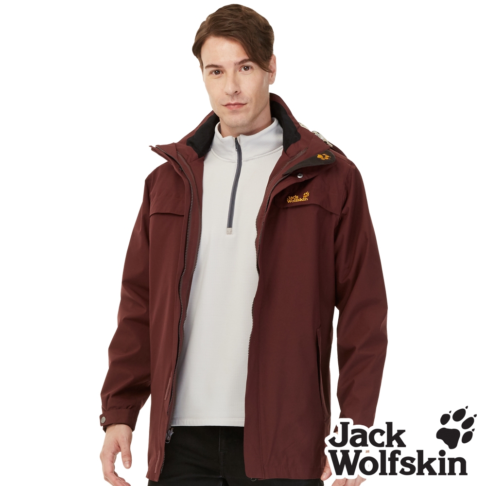 【Jack Wolfskin 飛狼】男 Sympatex 防風防水透氣外套 單件式『咖啡』 | 防曬外套 | Yahoo奇摩購物中心