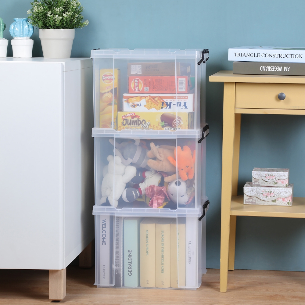 KEYWAY 聯府 耐久型掀蓋式透明整理箱19L-3入 | 無蓋式 | Yahoo奇摩購物中心