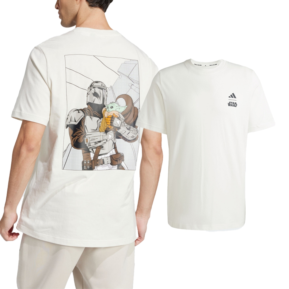 Adidas M SW TM T 男款 白色 運動 休閒 訓練 慢跑 上衣 圓領 印花 短袖 JI5715 | adidas | Yahoo奇 ...