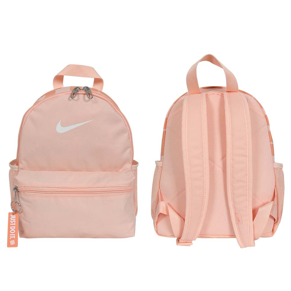 NIKE JUST DO IT 小型後背包-雙肩包 肩背包 旅行包 DR6091-664 粉橘白 | 後背包 | Yahoo購物中心