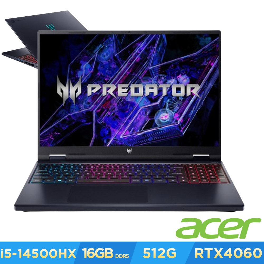 Acer 宏碁 Predator Helios Neo PHN16-72-5984 16吋電競筆電(i5-14500HX/RTX 4060 ...