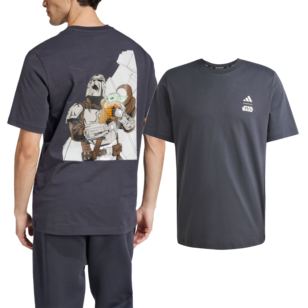 Adidas M SW TM T 男款 黑色 運動 休閒 訓練 慢跑 上衣 圓領 印花 短袖 JI5716 | adidas | Yahoo奇 ...