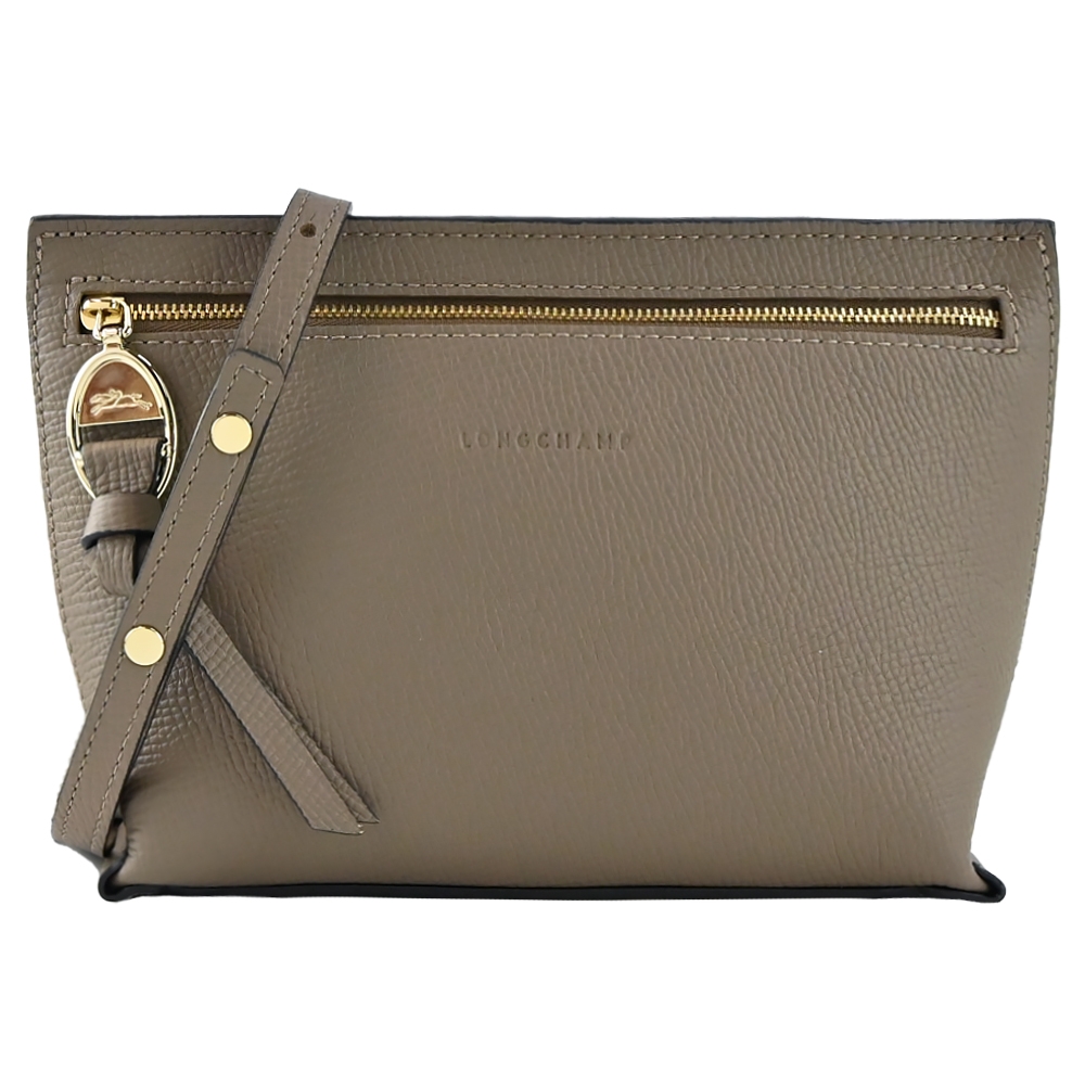 LONGCHAMP MAILBOX系列牛皮梯形斜背包(駝灰) | 歐系精品包/配件 | Yahoo奇摩購物中心