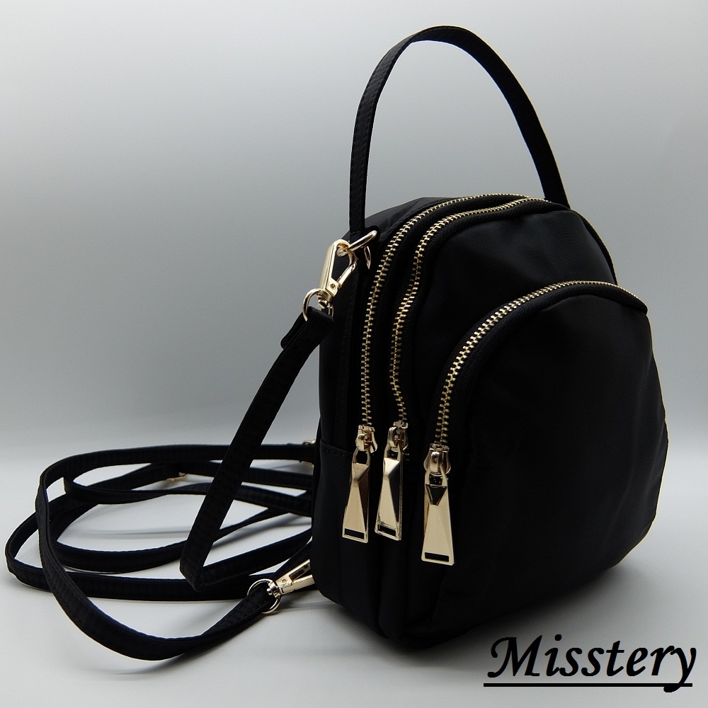 【Misstery】防潑水面料休閒旅遊學院風後背包-黑(台灣防潑水面料) | 後背包 | Yahoo奇摩購物中心