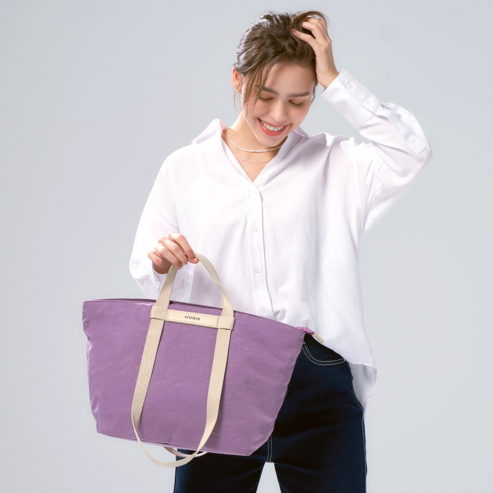 tripose URBAN輕量尼龍雙提把托特包 夢幻紫 | 斜/肩背包 | Yahoo奇摩購物中心