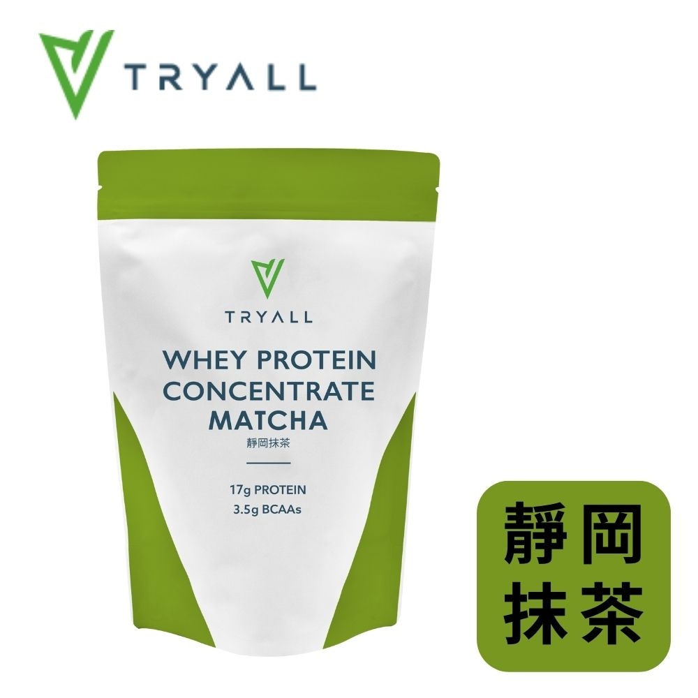 [台灣 Tryall] 濃縮乳清蛋白粉-靜岡抹茶 (500g/袋) | 乳清蛋白 | Yahoo奇摩購物中心