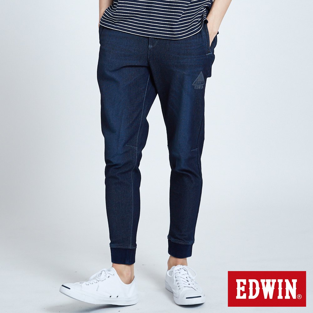 EDWIN JERSEYS EJ6運動束口涼感迦績褲-男-酵洗藍 | 縮口褲/棉褲 | Yahoo奇摩購物中心