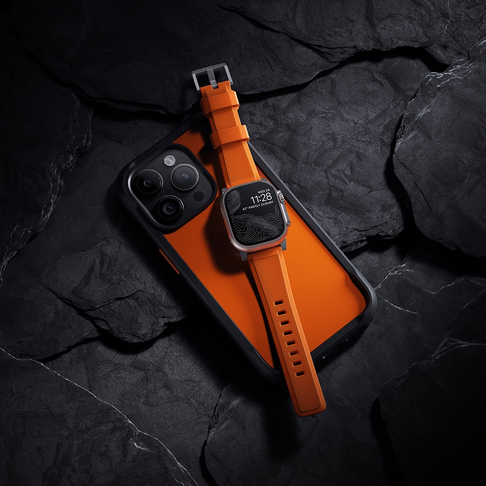 美國NOMAD Apple Watch專用高性能橡膠質感錶帶-45/44/42mm-橘 | 錶帶/錶環 | Yahoo奇摩購物中心