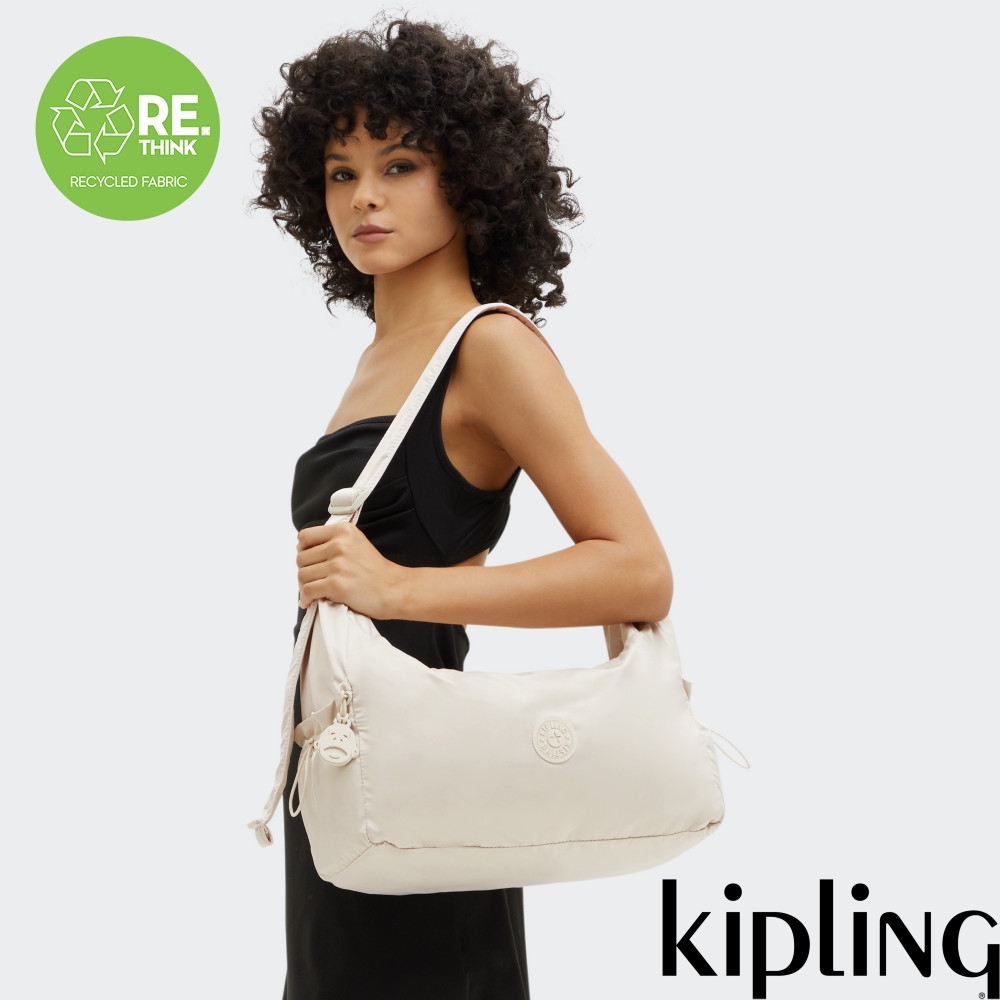 『拉拉包』Kipling 質感米色手提肩背兩用包-GWYN | 斜/肩背包 | Yahoo奇摩購物中心