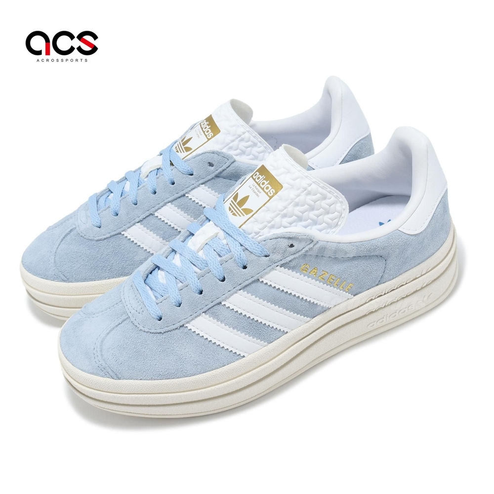 adidas 休閒鞋 Gazelle Bold W 女鞋 藍 白 麂皮 拼接中底 厚底 增高 愛迪達 ID6991 | 休閒鞋 | Yahoo ...