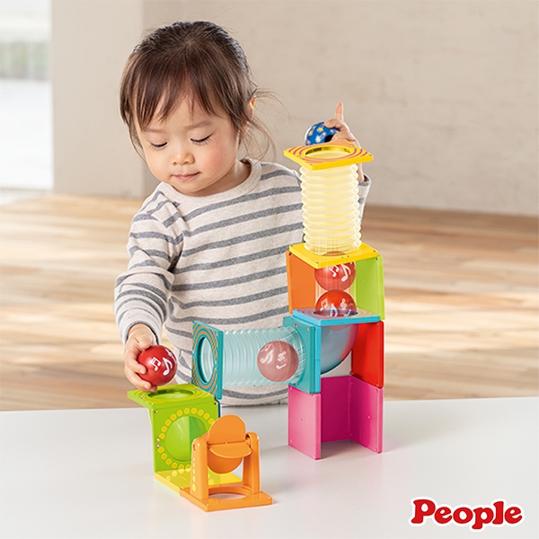 日本People-益智磁性積木BASIC系列-滾球滑道組(2023)(1歲6個月起) - 唯可Weicker-嬰兒用品首選 - iOPEN Mall